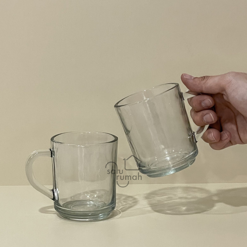 Jual 6PCS GELAS CM ROYAL / BBC 255 POLOS / GELAS TEH/ GELAS KOPI 255ML/ MUG CANGKIR KACA BENING ...