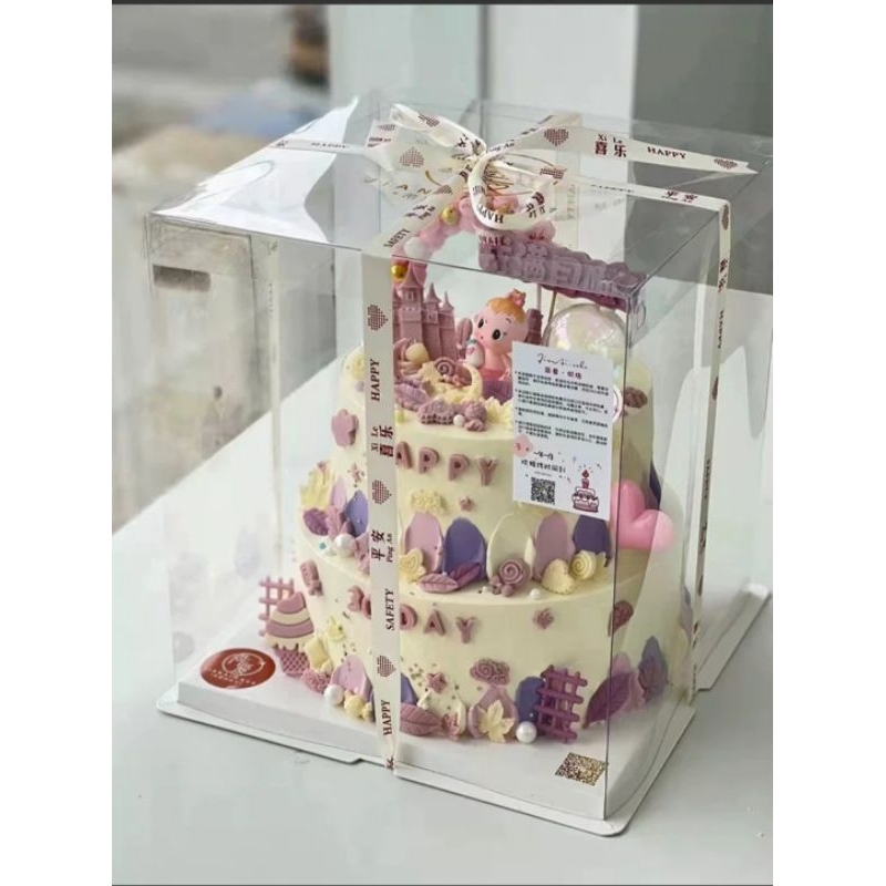 Jual Box Money Cake / Cake Box Kue Tinggi / Box Mika Transparant / box ...