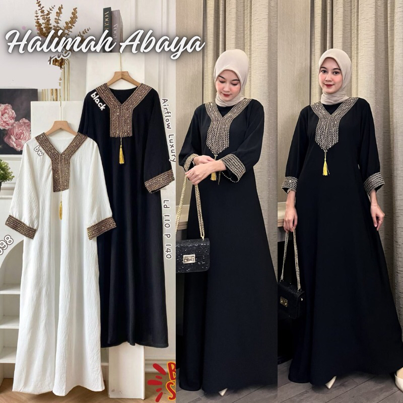 Jual [ORI] HALIMAH HUMAIRA ABAYA RENDA SULTAN LD 110/ ABAYA TURKEY ...