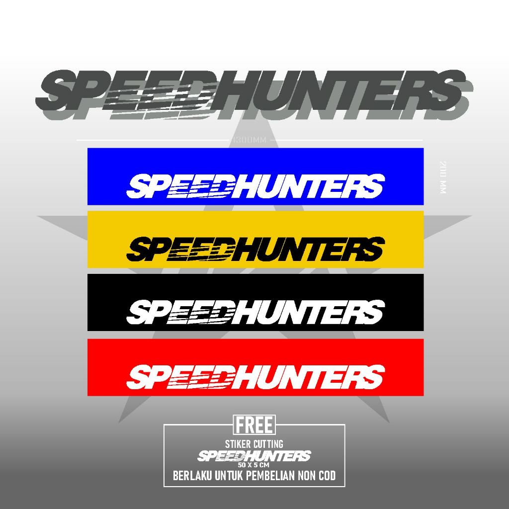 Jual Stiker SPEEDHUNTER SPEED HUNTER JDM Sunstrip Banner Windshield ...