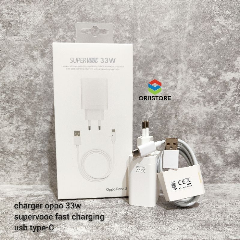 Jual Charger Casan OPPO 33w supervooc fast charging usb type c original ...