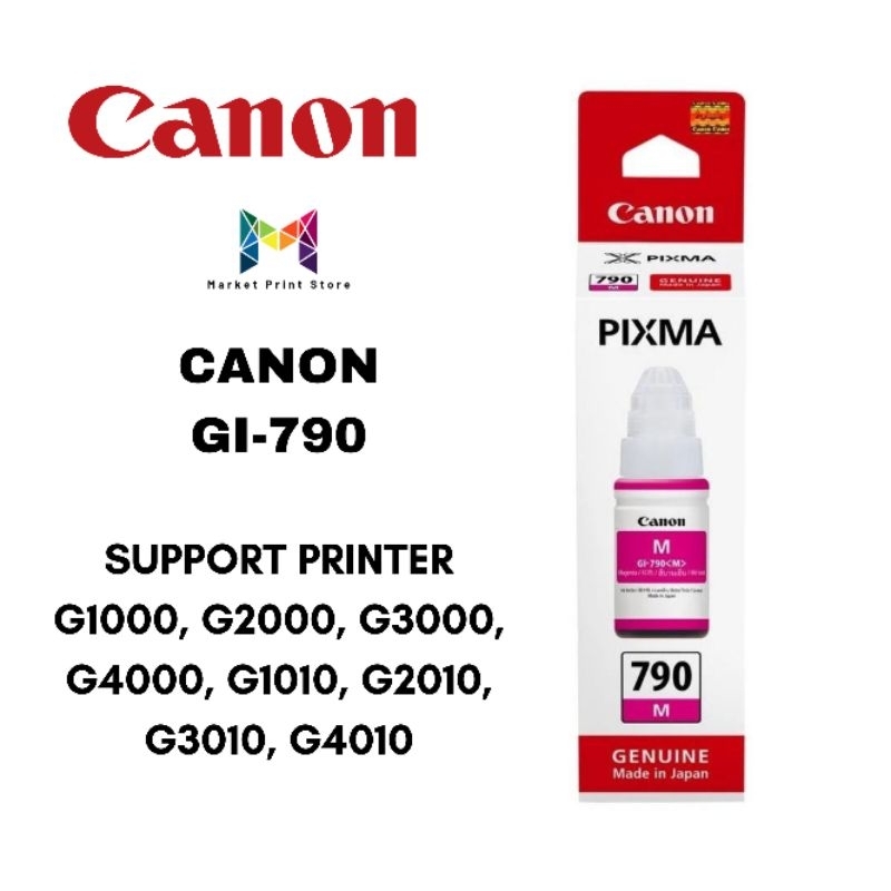 Jual Tinta Canon GI-790 Magenta G1000, G2000, G3000, G4000, G1010 ...