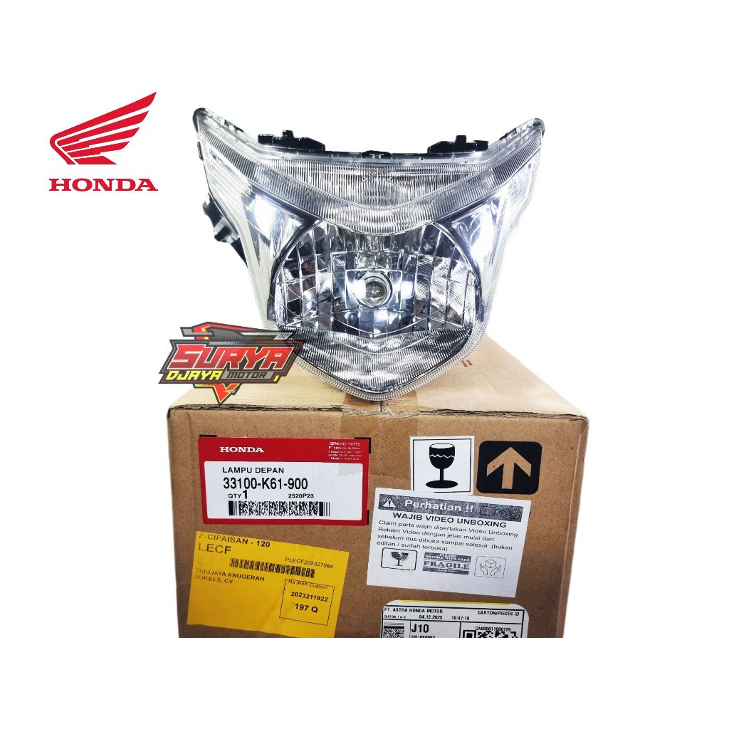 Jual Reflektor Lampu depan head lamp Beat pop komplit Original K61 ...