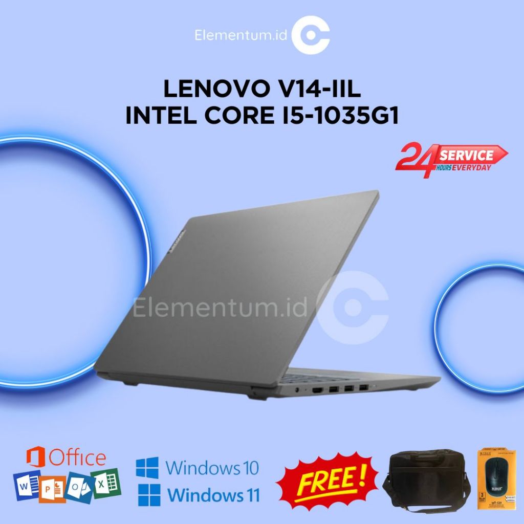 Jual Laptop Lenovo V14-IIL Intel Core i5-1035G1 | 8GB 512GB | 14 inch | Shopee Indonesia