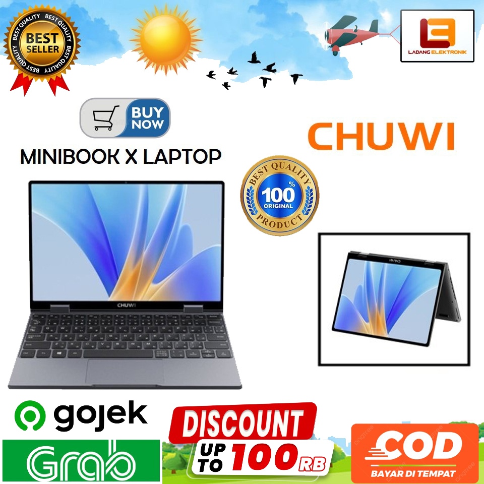 Jual MiniBook X Laptop 10.5 inch 2K Full Touchscreen 12GB DDR4+512GB ...
