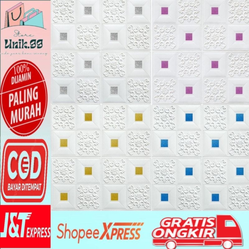 Jual Wallpaper Dinding 35x35Cm Ceiling Wallpaper Sticker Dinding Busa ...