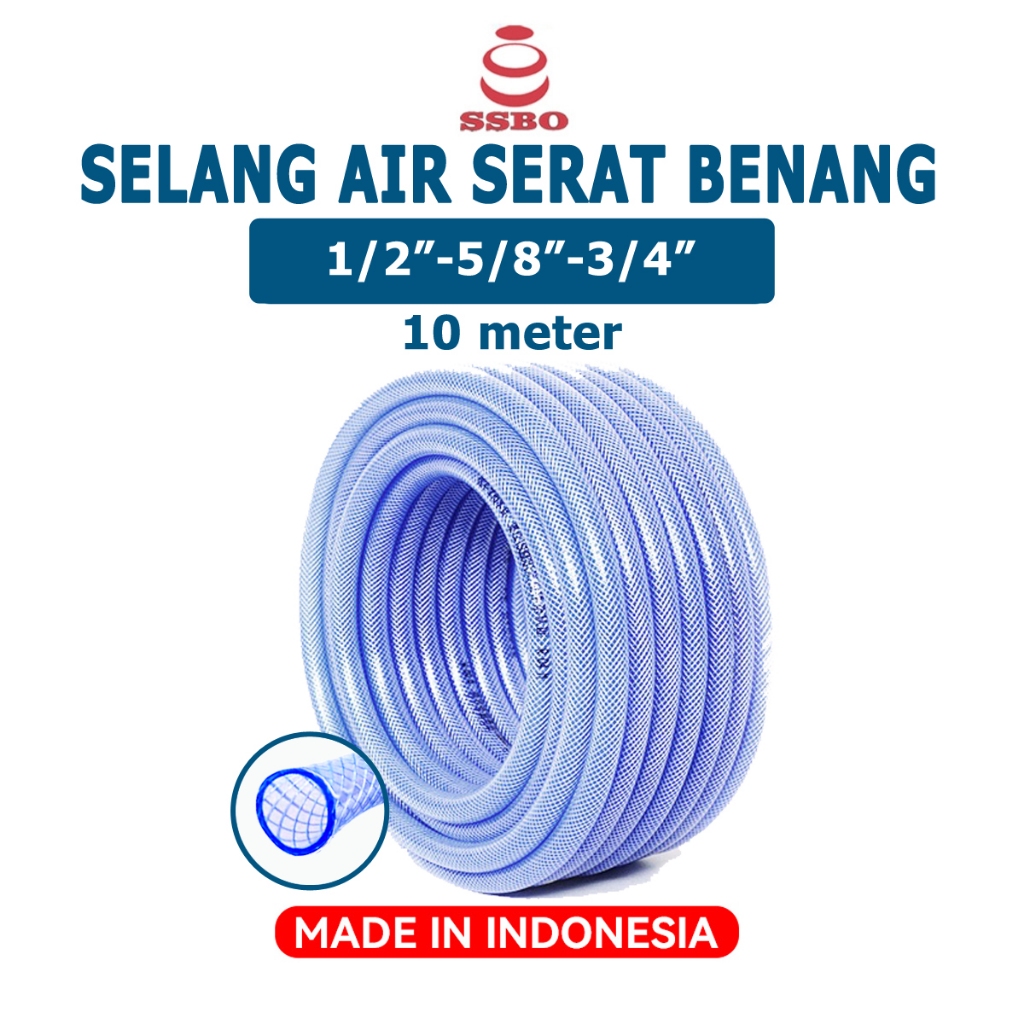 Jual SSBO Selang Air 1 Rol 10 Meter Selang Air Taman Kebun Selang Cuci ...