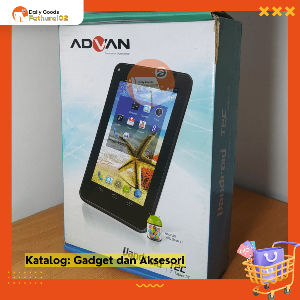 Jual Box Dus Kardus Kosong HP Tab Advan T2C Vandroid Warna Hitam Putih ...