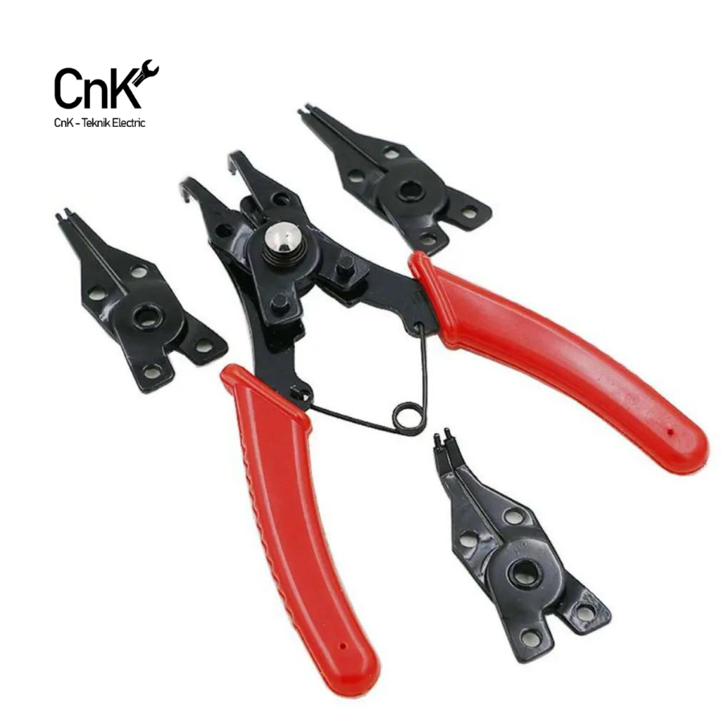 Jual 4 In 1 Set Tang Circlip dengan 3/8 Gunting Coil / Tang SPIE Potong ...