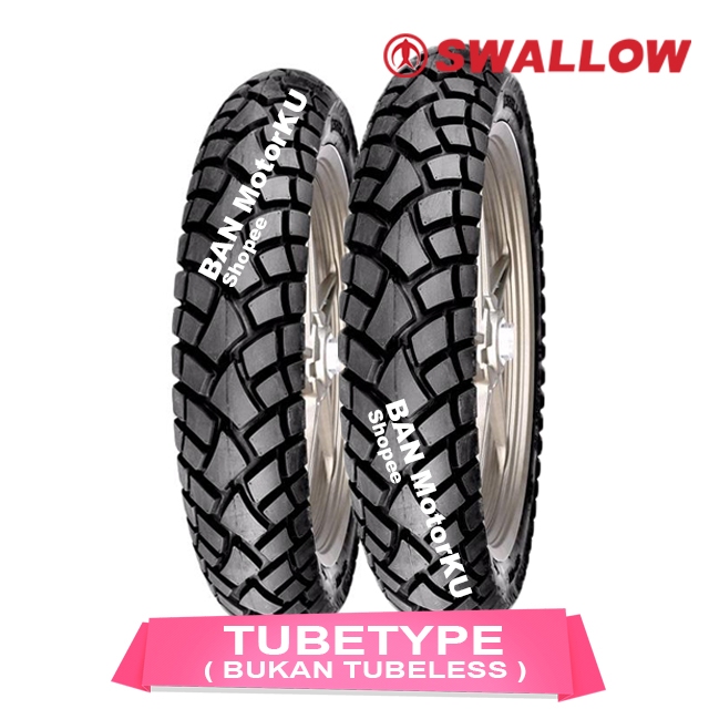 Jual Paket Swallow Street Enduro Sb 117 ( Sb117 ) ukuran 80/90-17 & 90/90-17 Ban Motor Semi ...