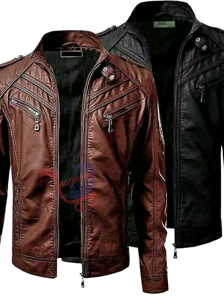 Jual Jaket semi Kulit Pria vektor untuk kerja sehari hari naik motor ... Jual Jaket semi Kulit Pria vektor untuk kerja sehari hari naik motor ...