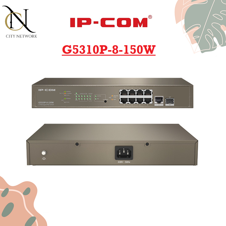 Jual IP-COM G5310P-8-150W Layer-3 managed PoE switch | Shopee Indonesia