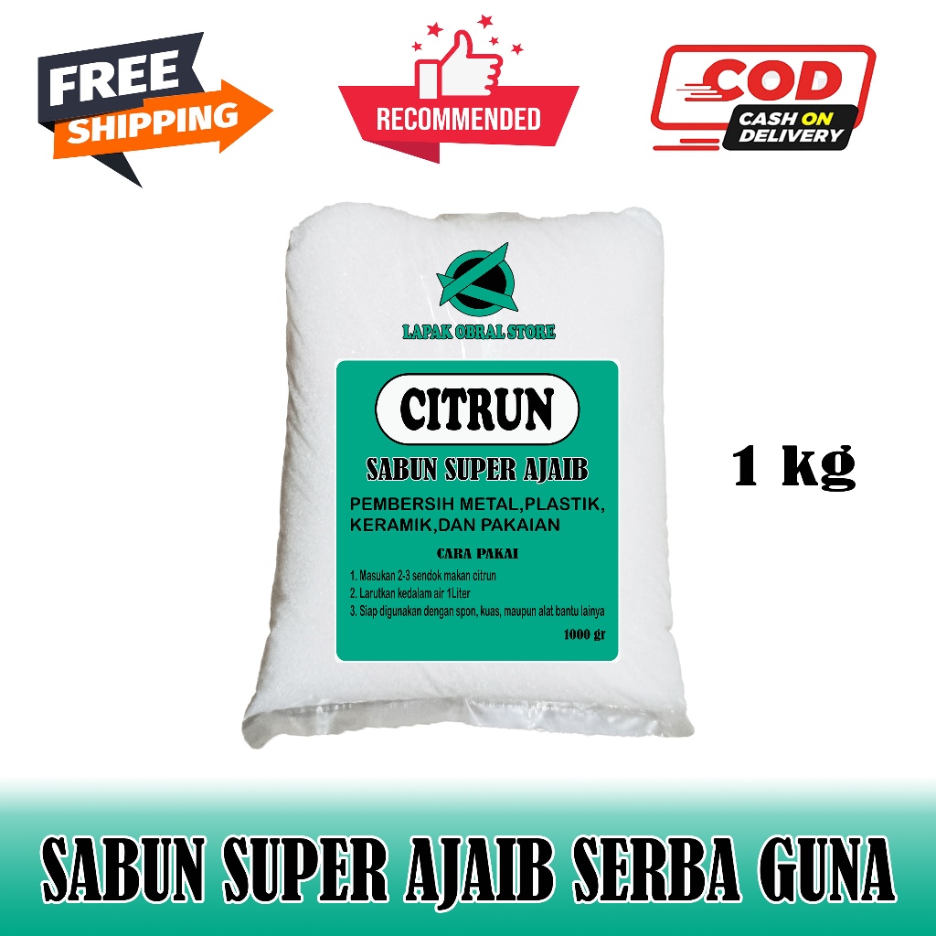 Jual CITRUN / BIANG CITRUN / SITRUN 1KG PEMBERSIH SERBAGUNA SABUN SUPER ...