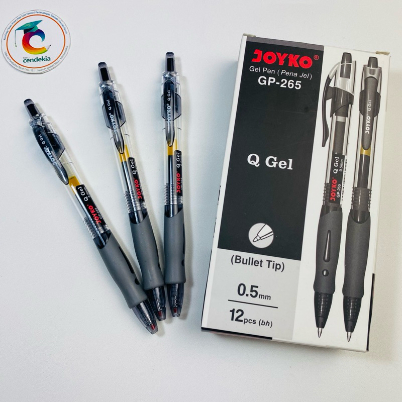 Jual Pulpen JOYKO GP-265 Qgel Hitam 0.5mm - 12 pcs | Shopee Indonesia