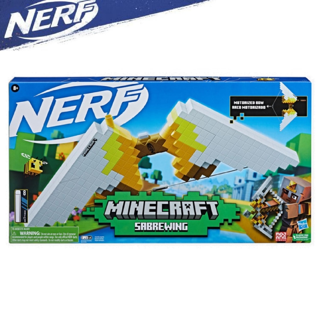Jual NERF Minecraft Dungeons Sabrewing Motorized Bow NRRF4734 | Shopee ...
