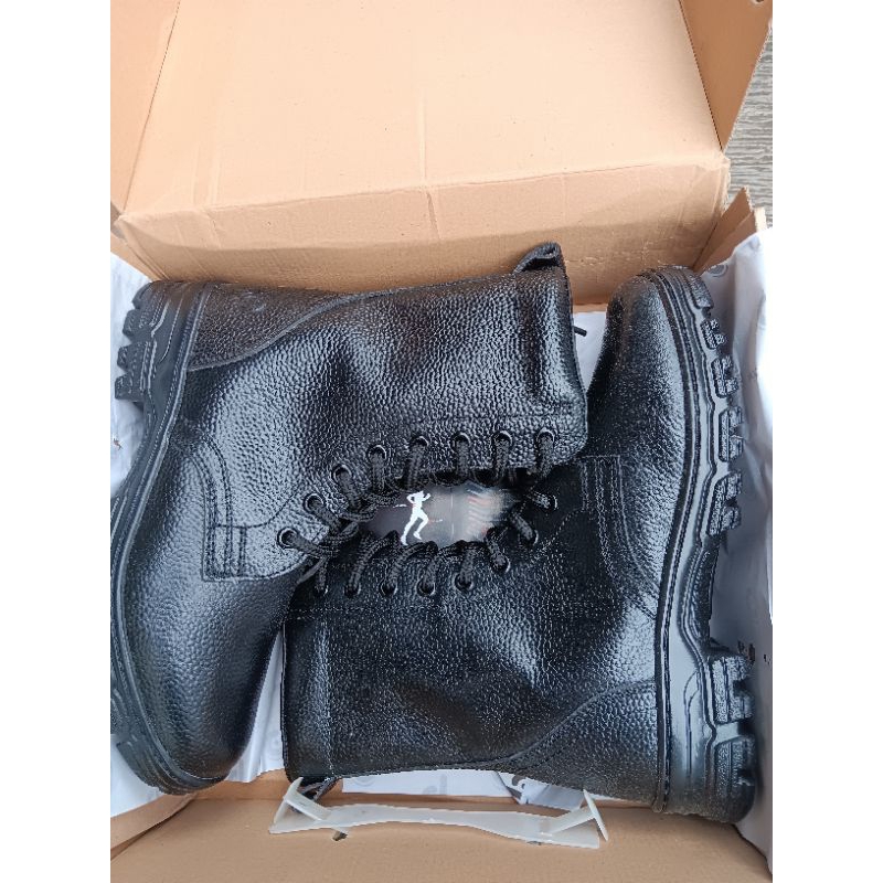 Jual Sepatu PDL Kulit Jeruk Jatah TNI AD | Shopee Indonesia