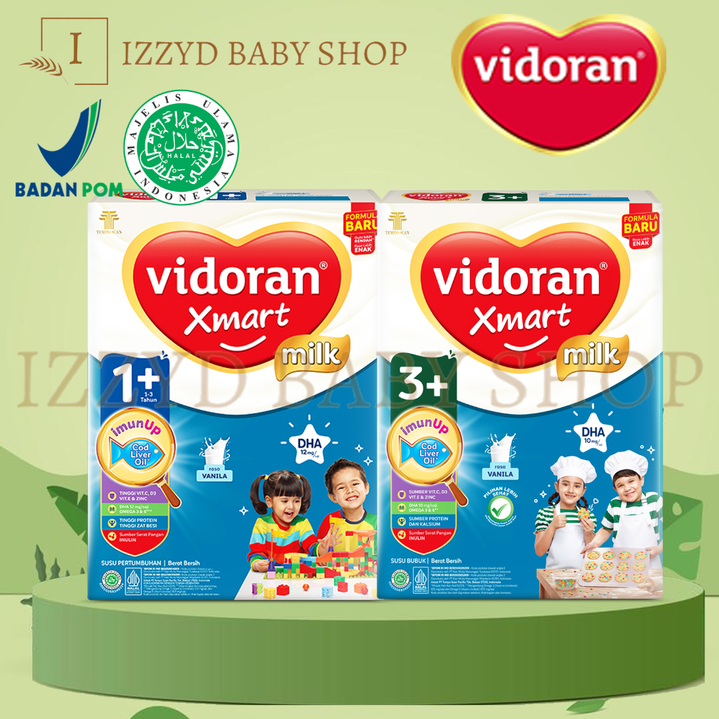 Jual Vidoran Xmart 1+ 3+ All Variant Susu formula pertumbuhan anak ...