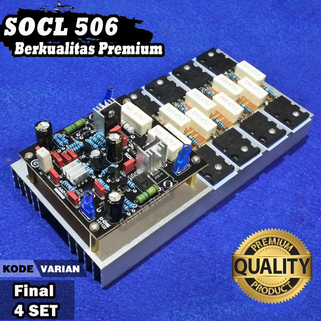 Jual Kit Power Amplifier SOCL 506 Kualitas Super Plus Final 2 Set / Final 3 Set / Final 4 Set ...