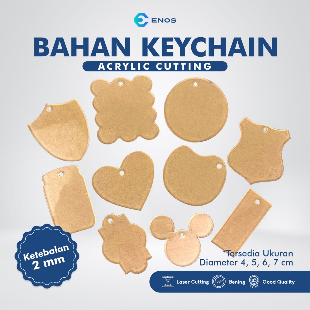 Jual BAHAN GANTUNGAN KUNCI AKRILIK ACRYLIC 2MM BENTUK KARAKTER / BAHAN ...