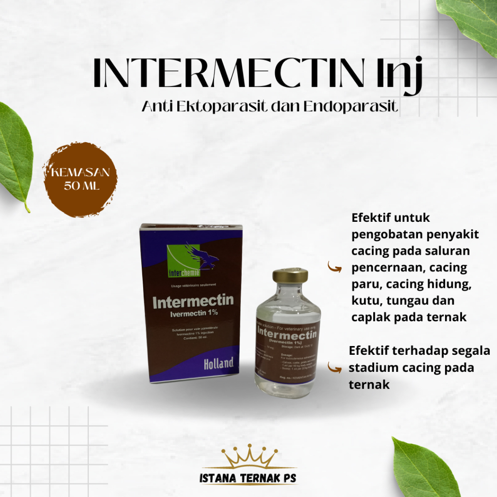 Jual Intermectin Injeksi 50 ml. Efektif untuk Pengobatan Penyakit ...