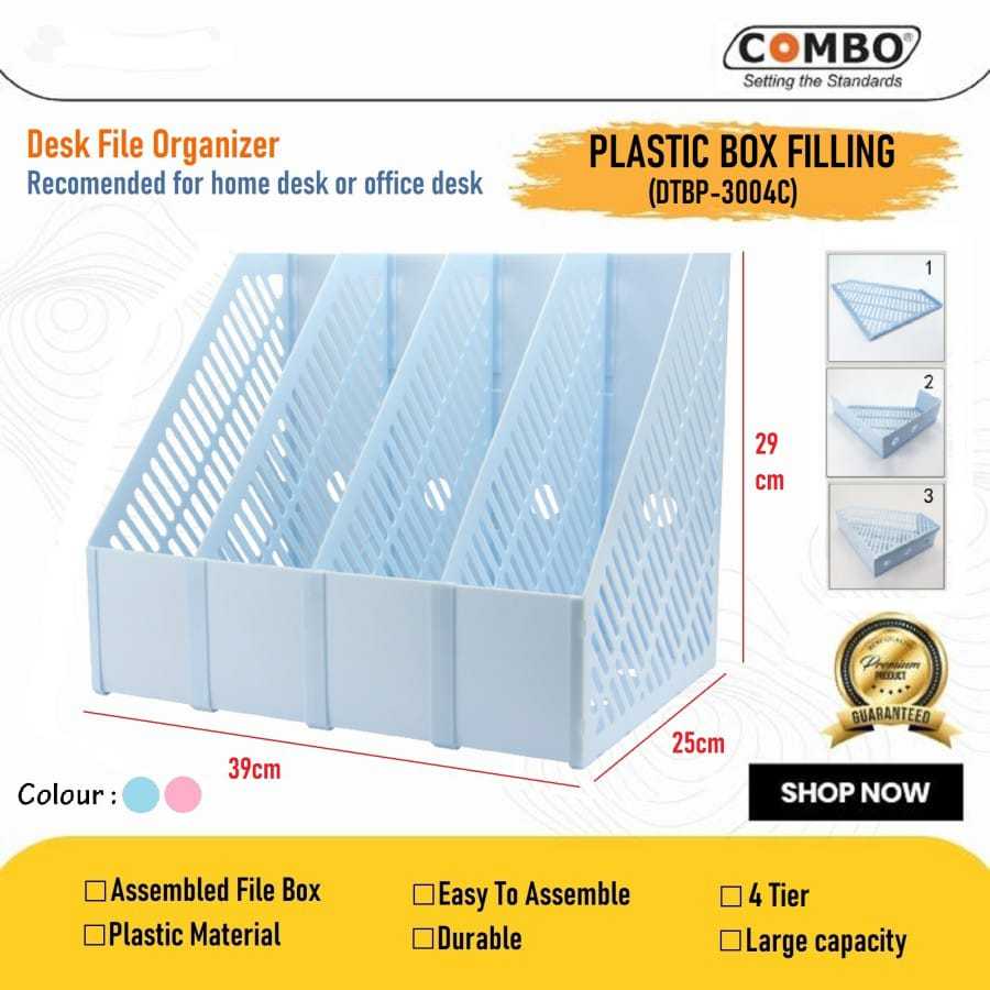 Jual Plastic Box Filling 4 Tier / Box File Plastik / Dokumen Box Rakit ...