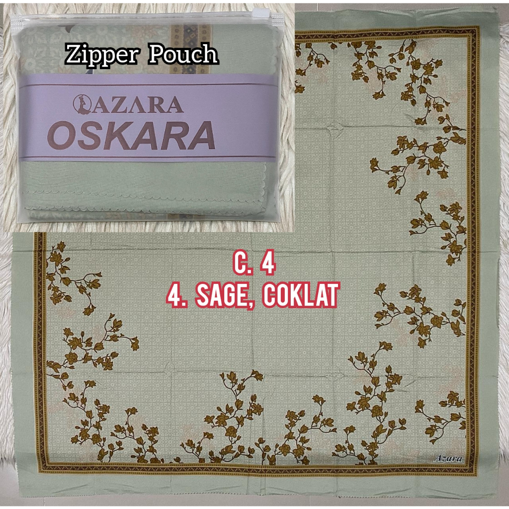Jual [kemasan Pouch] Oskara Azara Seragaman Motif Pouch Deenay Voal