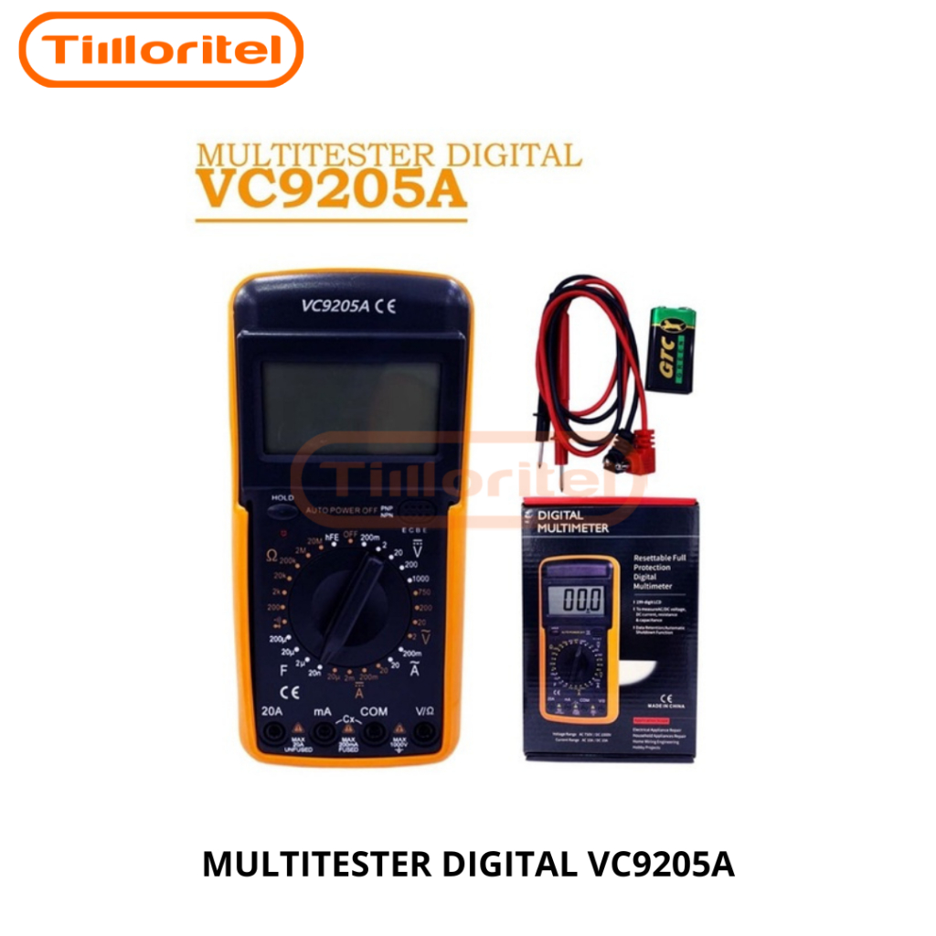 Jual MULTITESTER DIGITAL VC9205A | Shopee Indonesia