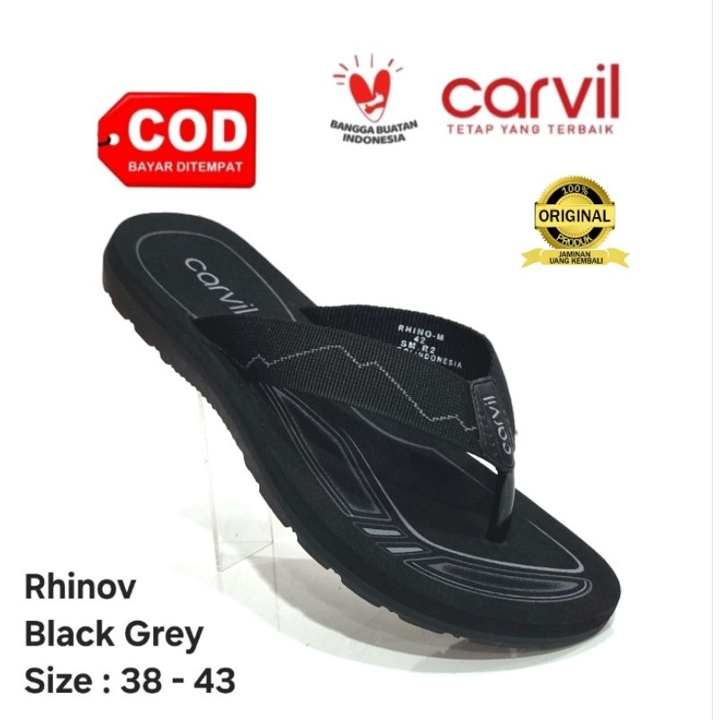 Jual sandal pria carvil terbaru original capit dan gunung pria carvil ...