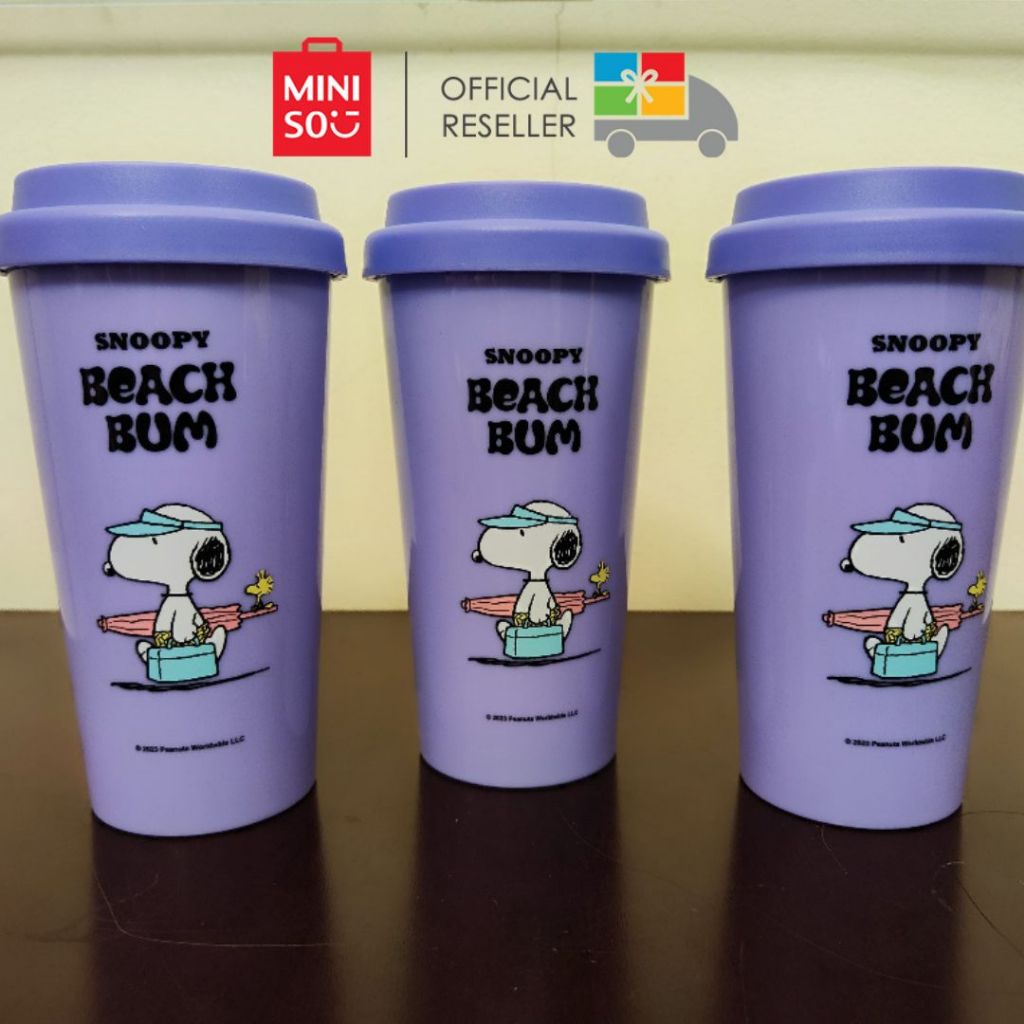 Jual MINISO X Snoopy Tumblr / Botol Minum / Tempat Minum 520ml | Shopee ...