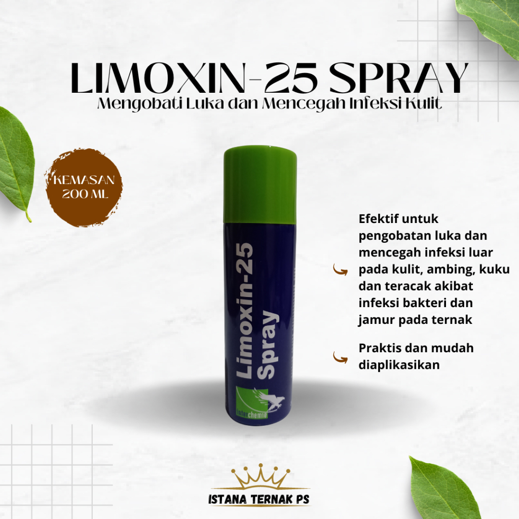Jual Limoxin-25 Spray. Obat Semprot Luka dan Infeksi pada Kulit Ternak ...