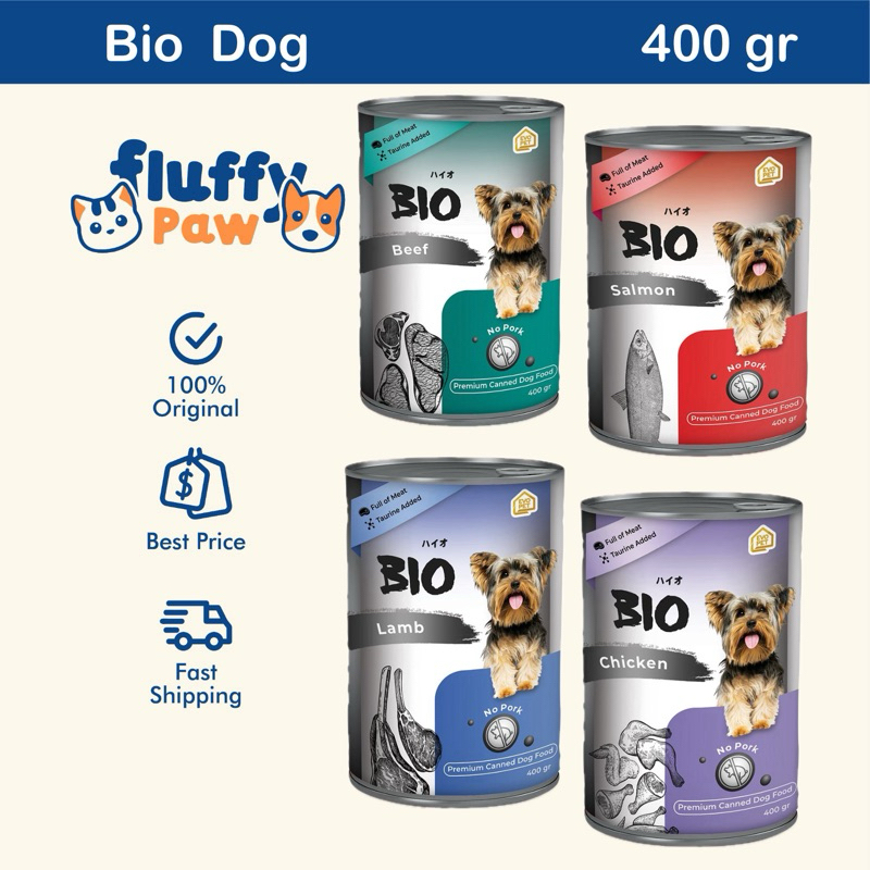 Jual Bio Dog Canned Wet Food 400gr | EXP 7/25 | Makanan Anjing Basah ...