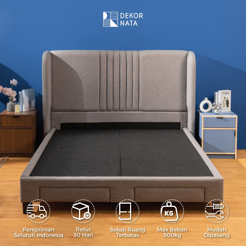 Jual [FREE RAKIT] Dekornata Feanna Divan Tempat Tidur Laci Dipan ...