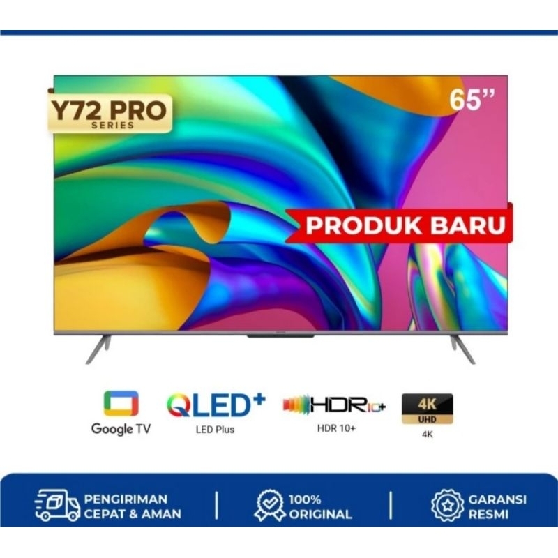 Jual COOCAA 65Y72 Pro LED TV 65 inch Smart Google QLED 4K UHD TV ...