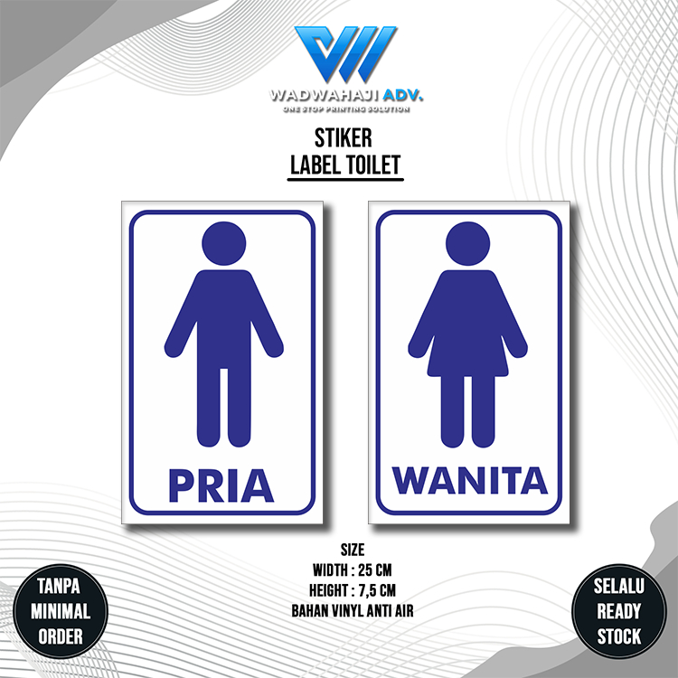 Jual STIKER PRTUNJUK TOILET BAHAN VINYL KUALITAS PREMIUM | STIKER ...