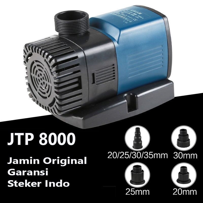 Jual SUNSUN JTP PRO 8000 Liter/Jam SNI Original Pompa Low watt aquarium kolam ikan koi Frequency ...