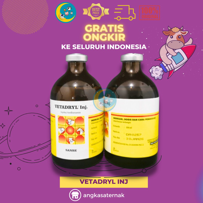 Jual VETADRYL 100 ML SANBE INJEKSI ANTIHISTAMIN | Shopee Indonesia