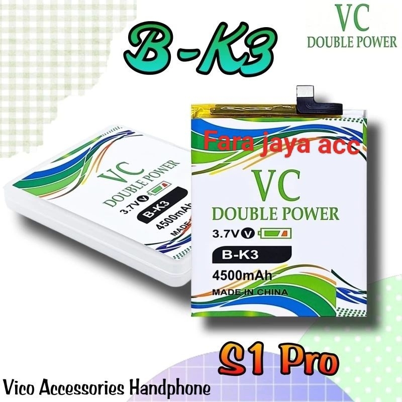 Jual Baterai Battery Double Power VC Vivo B-K3 Vivo S1 Pro Model:B-K3 ...