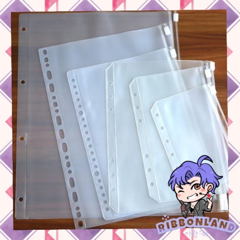 Jual A4 B5 Ziplock PVC Doff Pouch Zipper Kantong Serbaguna Pelengkap ...