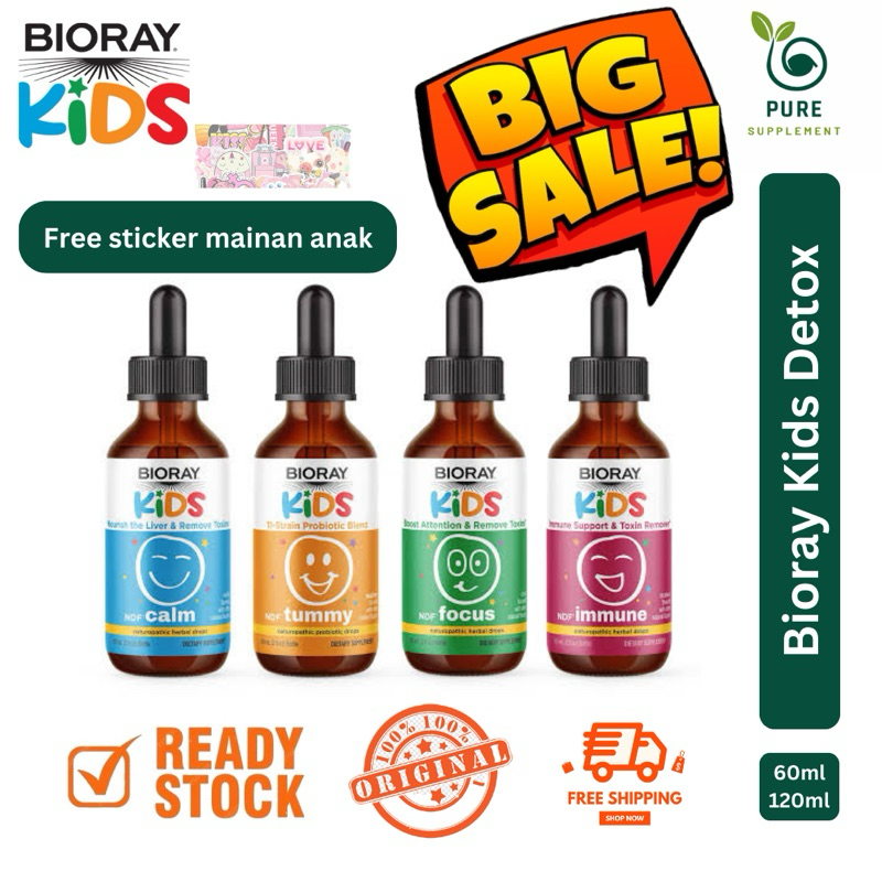 Jual Bioray NDF Tummy Probiotic Baby Kids Adult Happy Calm Focus Immune ...