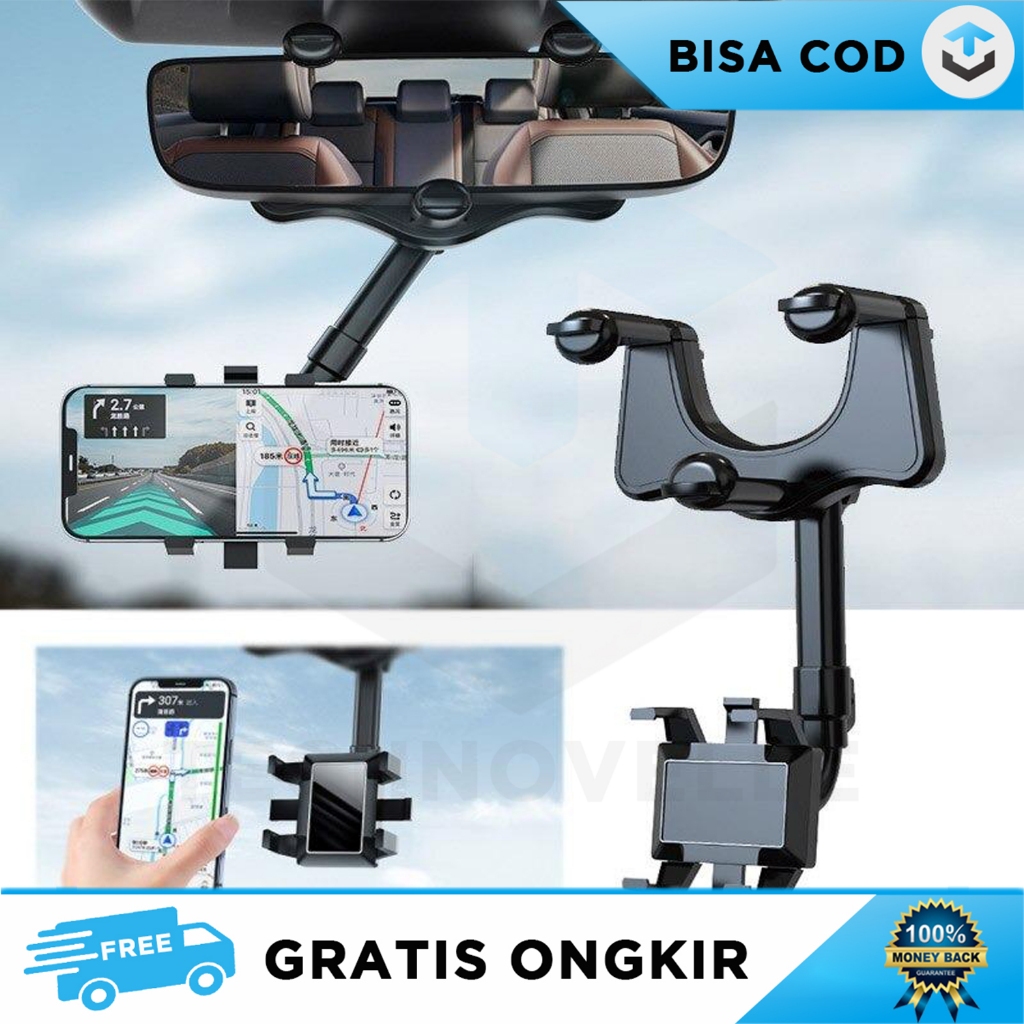 Jual DUDUKAN HP DI MOBIL TEMPAT HP DI DASHBOARD 360 DERAJAT ANTI GETAR ...