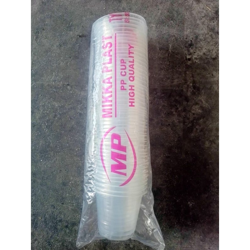 Jual Gelas Plastik MP Cup 10oz PP Cup gelas sekali pakai gelas jus ...
