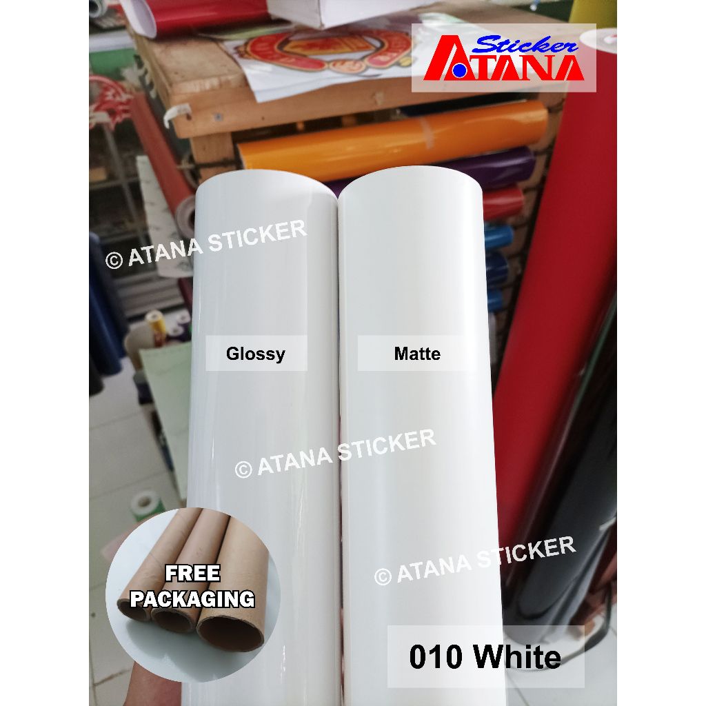 Jual Skotlet Putih Glossy Doff White 010 Susu Tulang Gloss Kilap Dop Metalik Cutting Stiker Anti ...