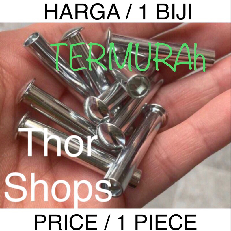 Jual 1 pc baut as roda koper paku keling sistem pukul palu bukan baut ...