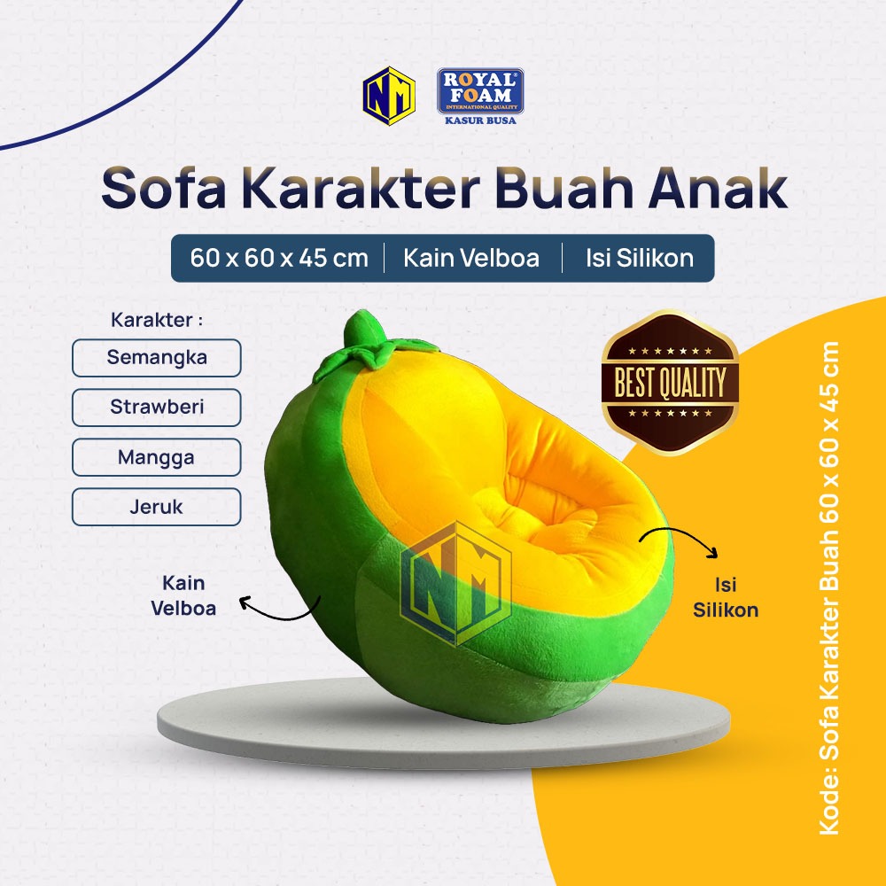 Jual Sofa Anak Buah Lucu – Sofa Karakter Buah Premium, Cocok untuk Kado ...