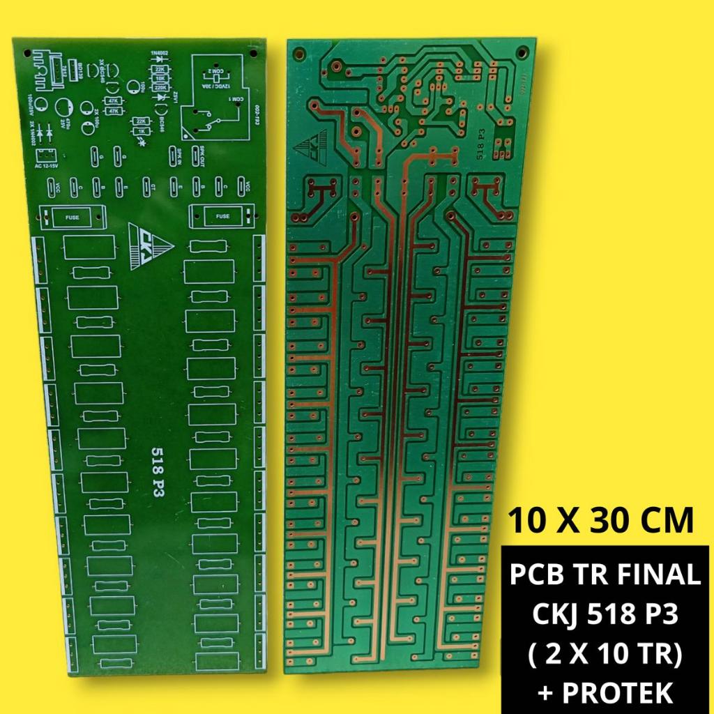 Jual PCB TR Final 518 P3 CKJ Transistor 10 Set ( 2x10 TR) Papan Toshiba 3U + Protector | Shopee ...