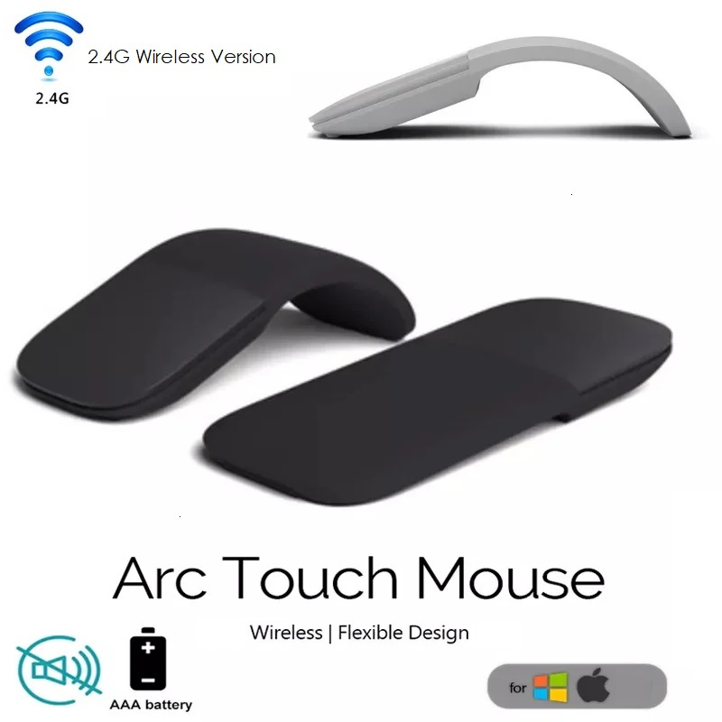 Jual Arc Touch Folding Mouse Wireless 2.4G - Thin Design Ultra Silent ...