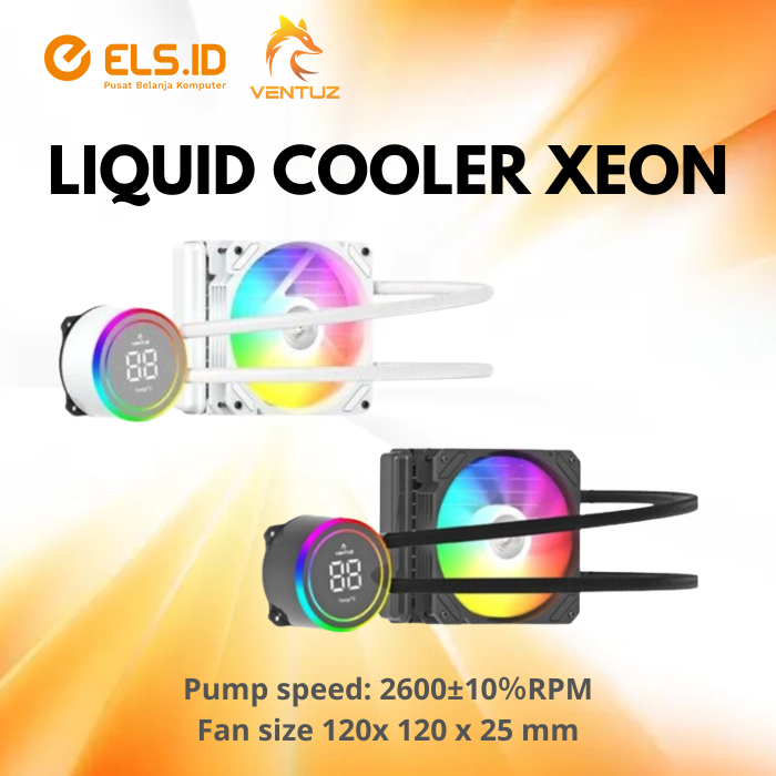 Jual Fan Processor Liquid Cooler Ventuz Xeon Fan 120mm ARGB | Shopee ...