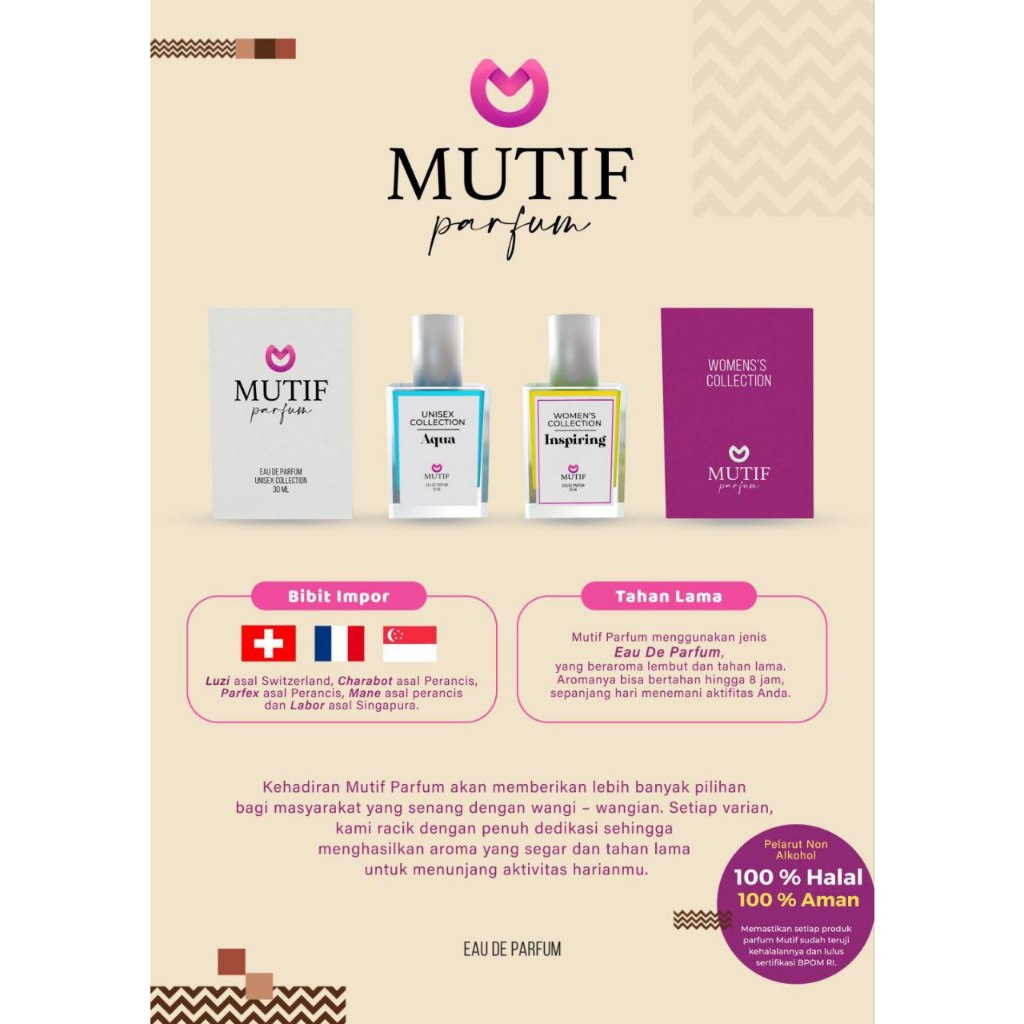 Jual MuTif Parfume 100% ORI | Parfume Woman | Parfume MuTif | Shopee ...