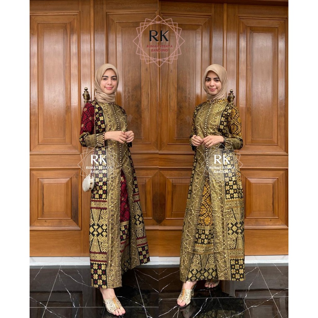 Jual MAZAYA GAMIS SONGKET PALEMBANG BATIK JUPRI ADA KEMEJA COUPLE DAN ...