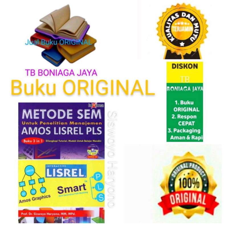 Jual Buku METODE SEM Untuk Penelitian Manajemen AMOS , LISREL , PLS - Siswoyo Haryono | Shopee ...